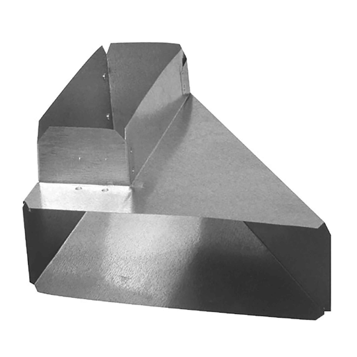 Left Reverse Elbow Duct of 90° in Galvanized Steel, 3-1/4" x 10 ...