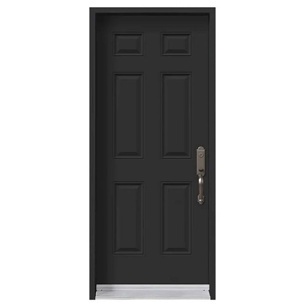 Porte d'acier extérieur modèle B01, gauche, 34'', noire - Quincaillerie ...